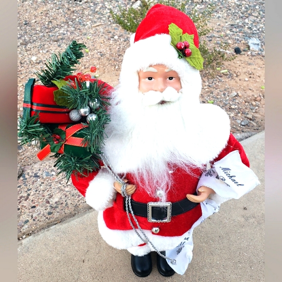 Pier 1 | Holiday | Pier Santa Claus With Soft Red Coat And Bag Of Gifts ...